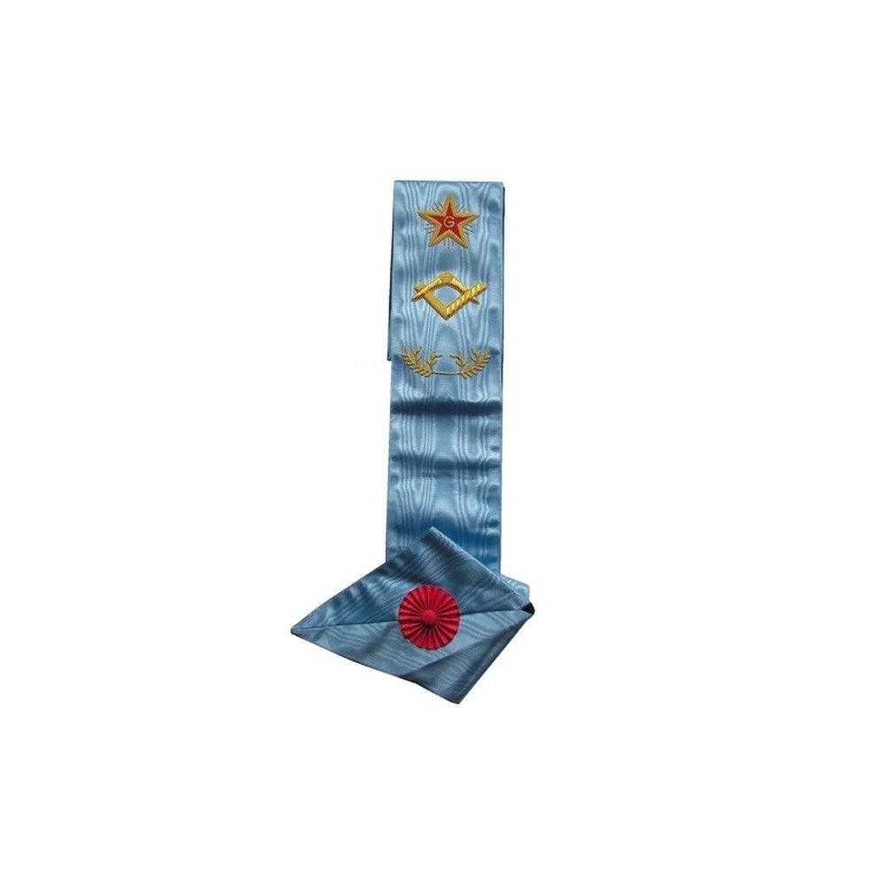 Masonic Sash – Traditional French Rite Master with Mourning Back ...